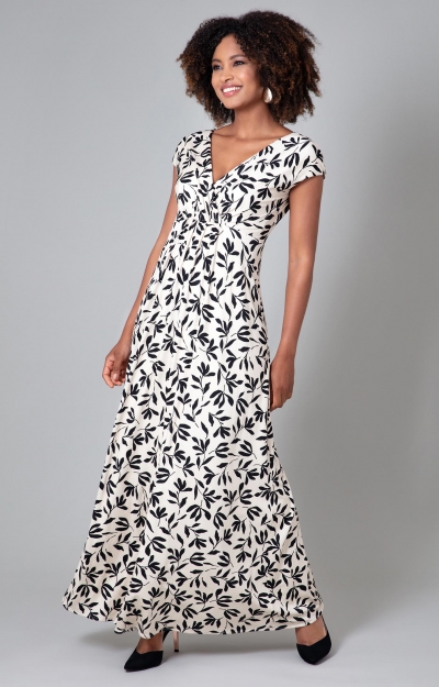 Robe longue Sophia Monochrome Noir - Robes de Mariée et Prêt-à-Porter ...