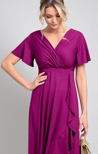 Waterfall Dress Boysenberry Pink - Evening Dresses, Occasion Wear and ...
