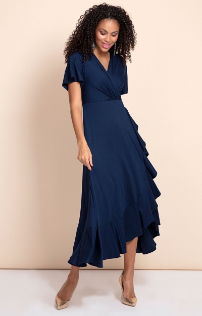 Waterfall Dress Navy - Evening Dresses, Occasion Wear and Wedding ...